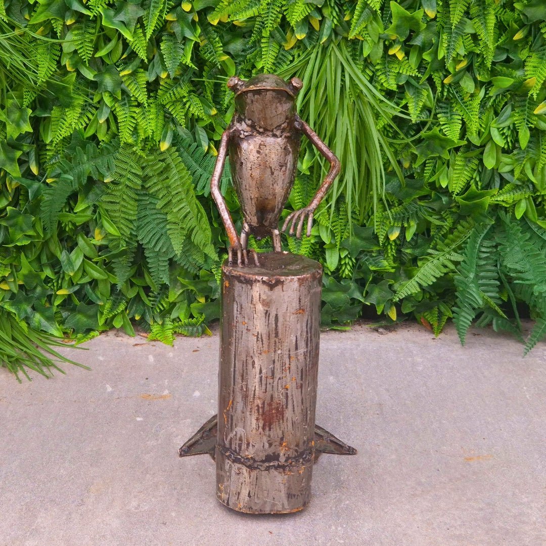Bongos Frog Metal Sculptures