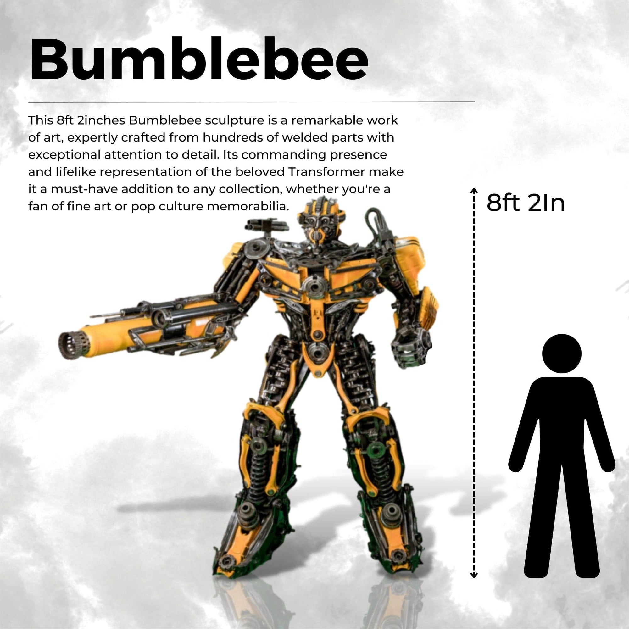Bumblebee - Life Size Metal Sculpture